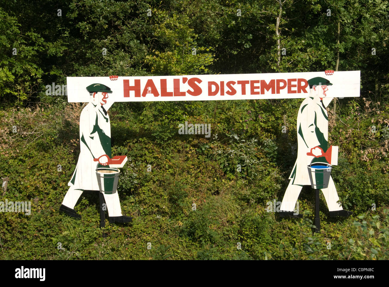 DURHAM; BEAMISH MUSEUM; ADVERTISING SIGN BY 1913 STATION TRAIN TRACK ...