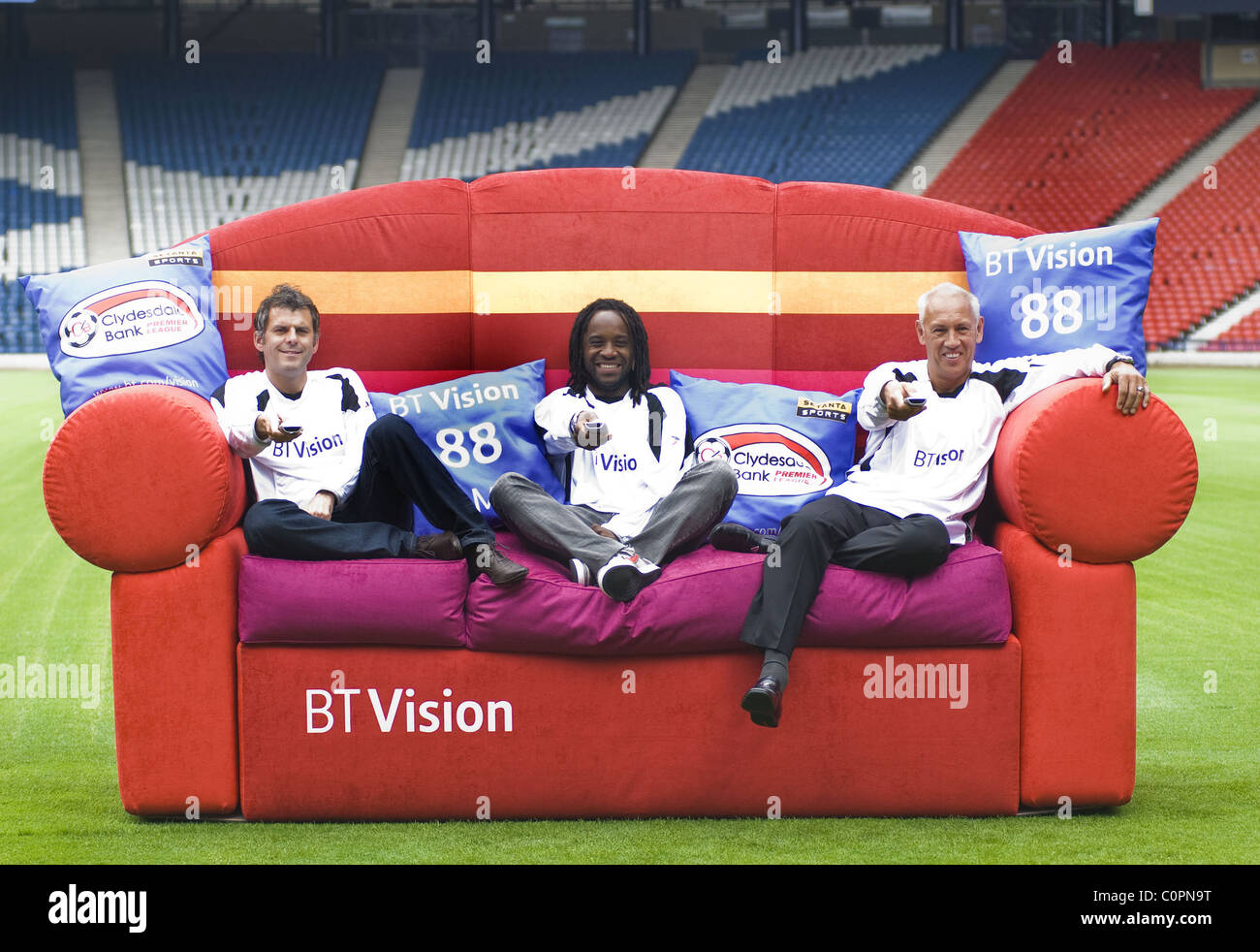 Darren Jackson, Jose Quitongo and Mark Hateley Photocall to launch the ...