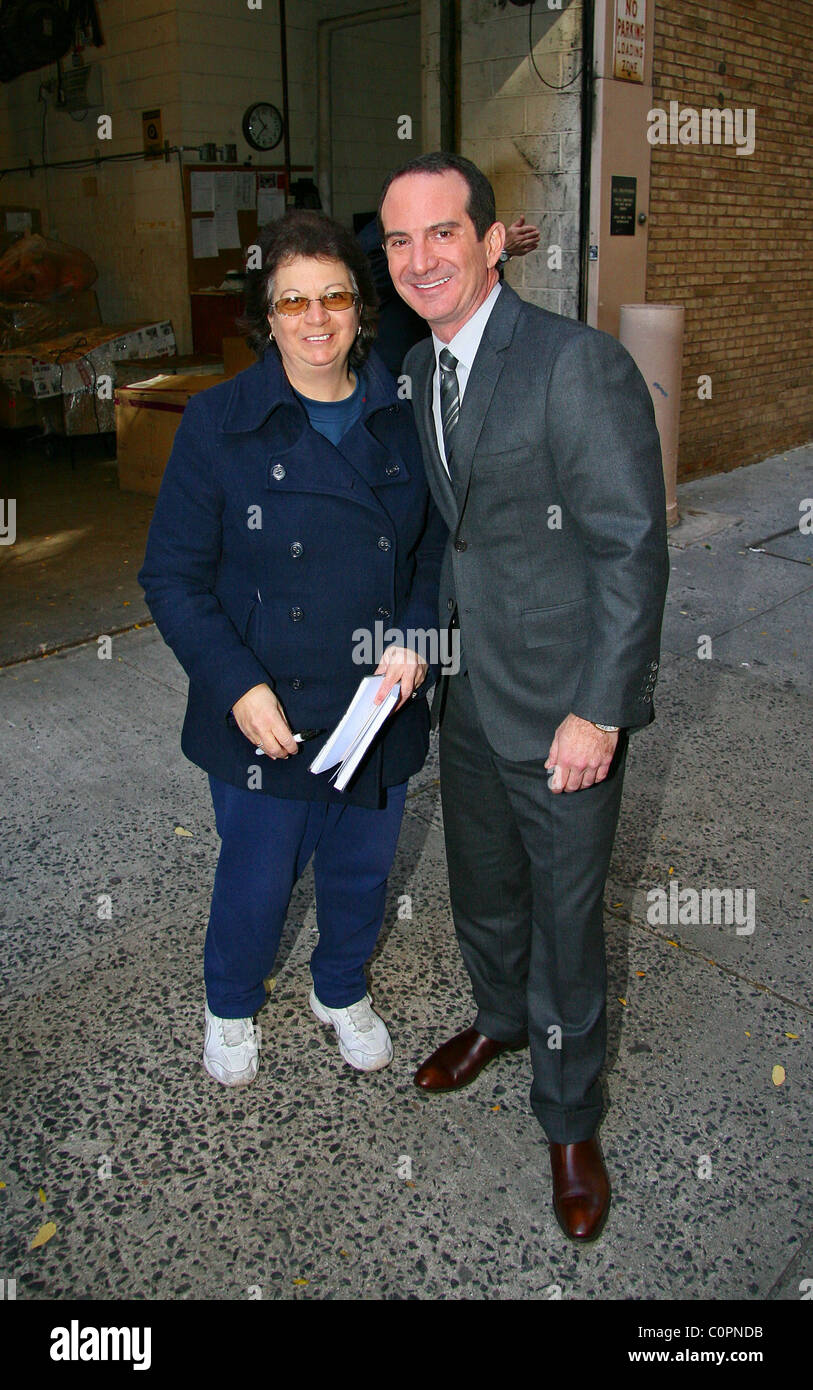 David Bach leaving ABC studio after appearing on the 'Live with Regis ...