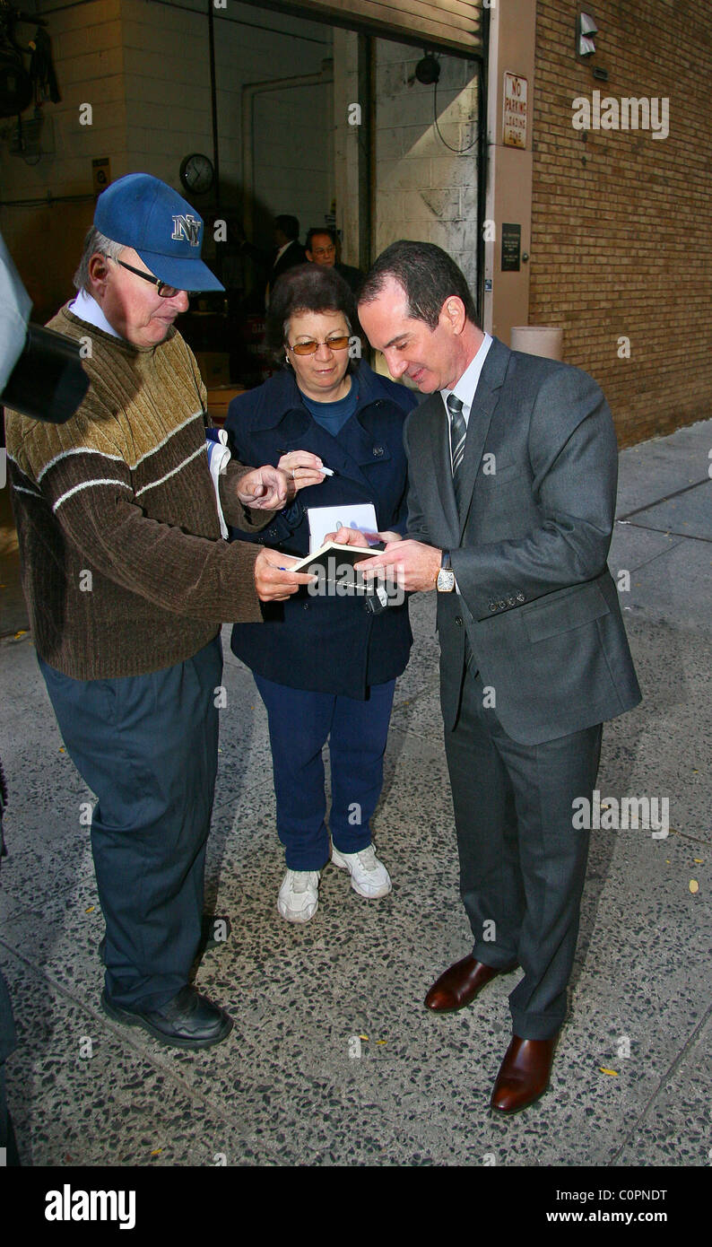 David Bach leaving ABC studio after appearing on the 'Live with Regis ...