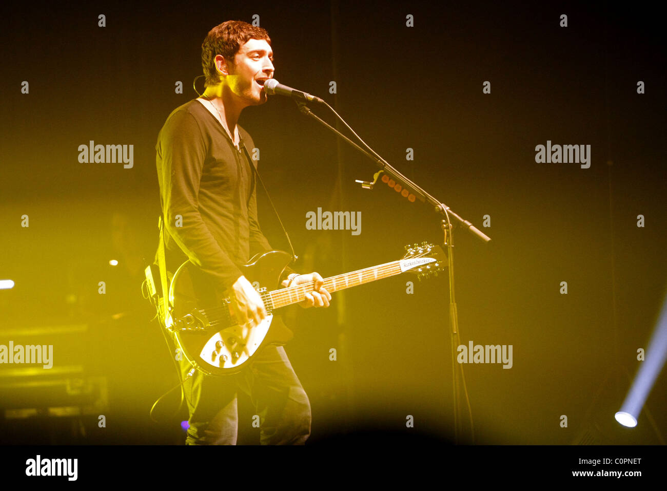 Nathan Connolly of Snow Patrol performing live at Schiller Theater ...