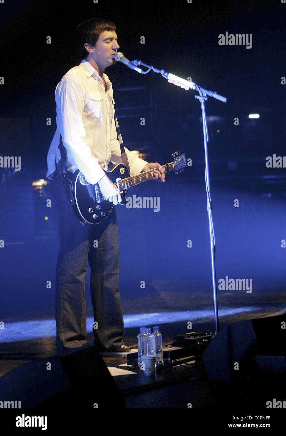 Gary Lightbody of Snow Patrol performing live at Schiller Theater ...