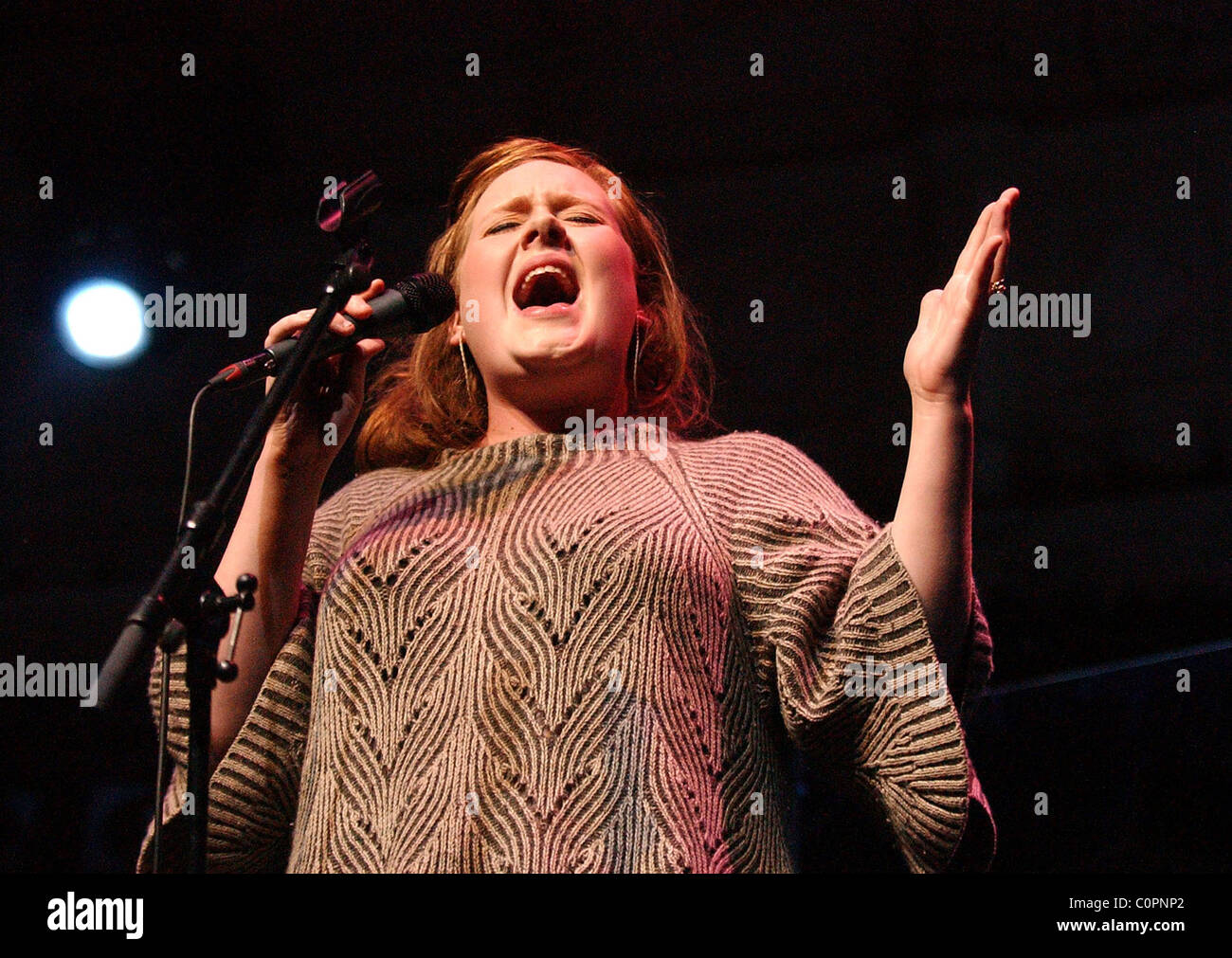 Adele performing live at her sold out concert at the Paradiso Amsterdam ...