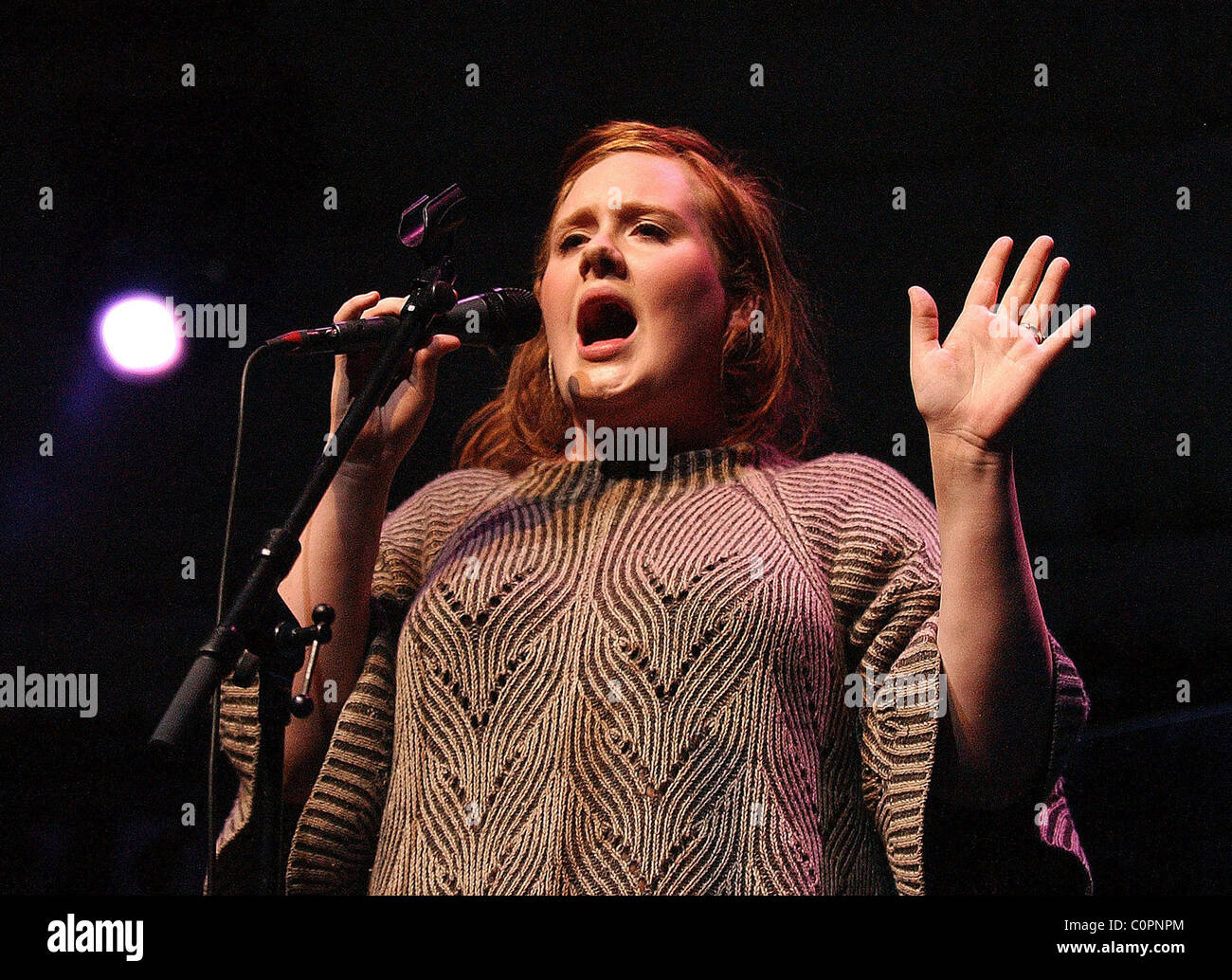 Adele performing live at her sold out concert at the Paradiso Amsterdam ...