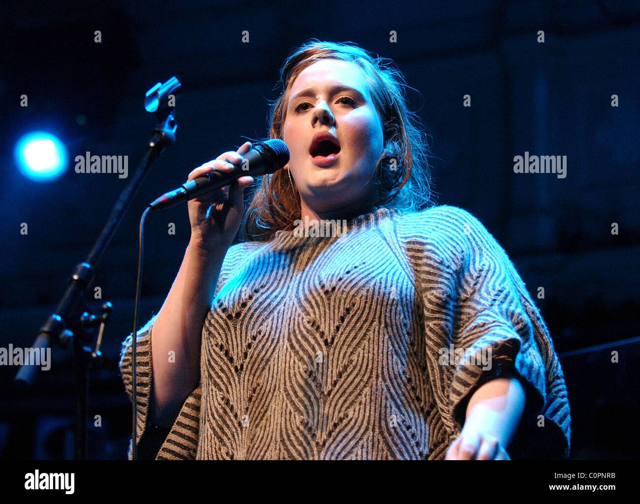 Adele performing live at her sold out concert at the Paradiso Amsterdam ...