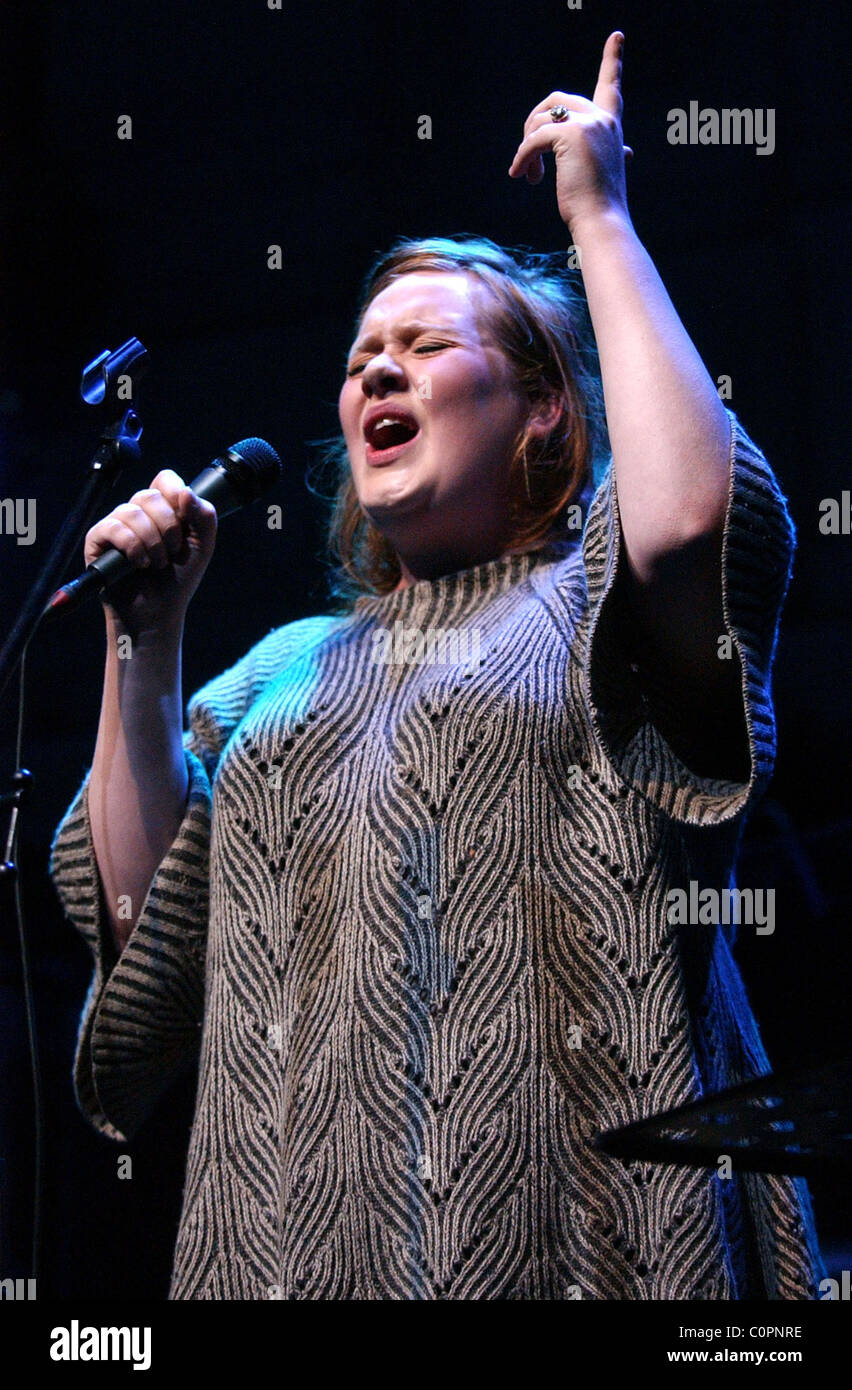 Adele performing live at her sold out concert at the Paradiso Amsterdam ...