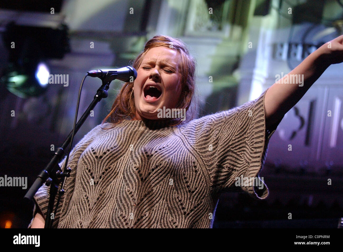 Adele performing live at her sold out concert at the Paradiso Amsterdam ...