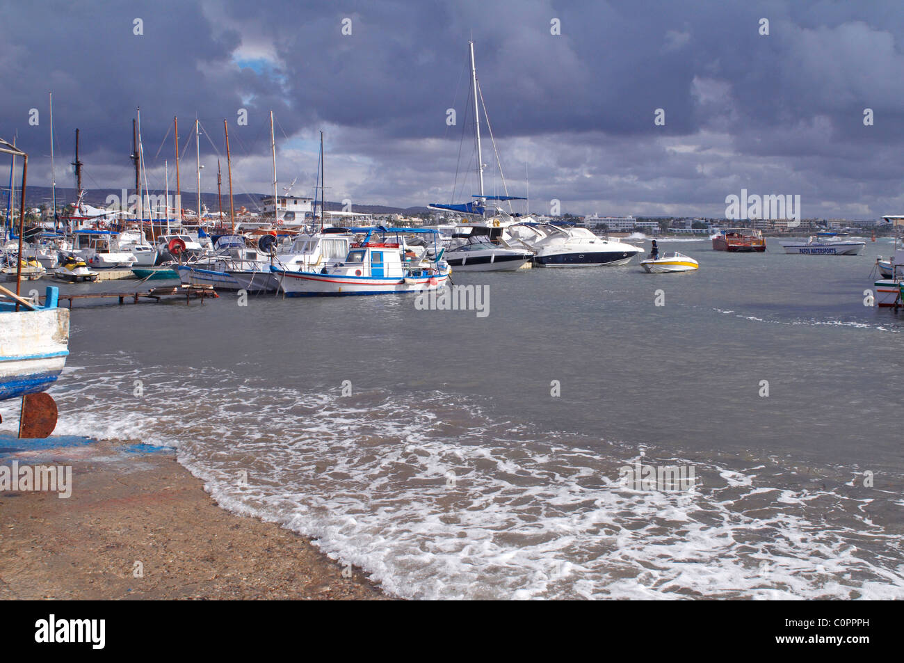 The port and harbour at Paphos Southern Cyprus Stock Photo - Alamy