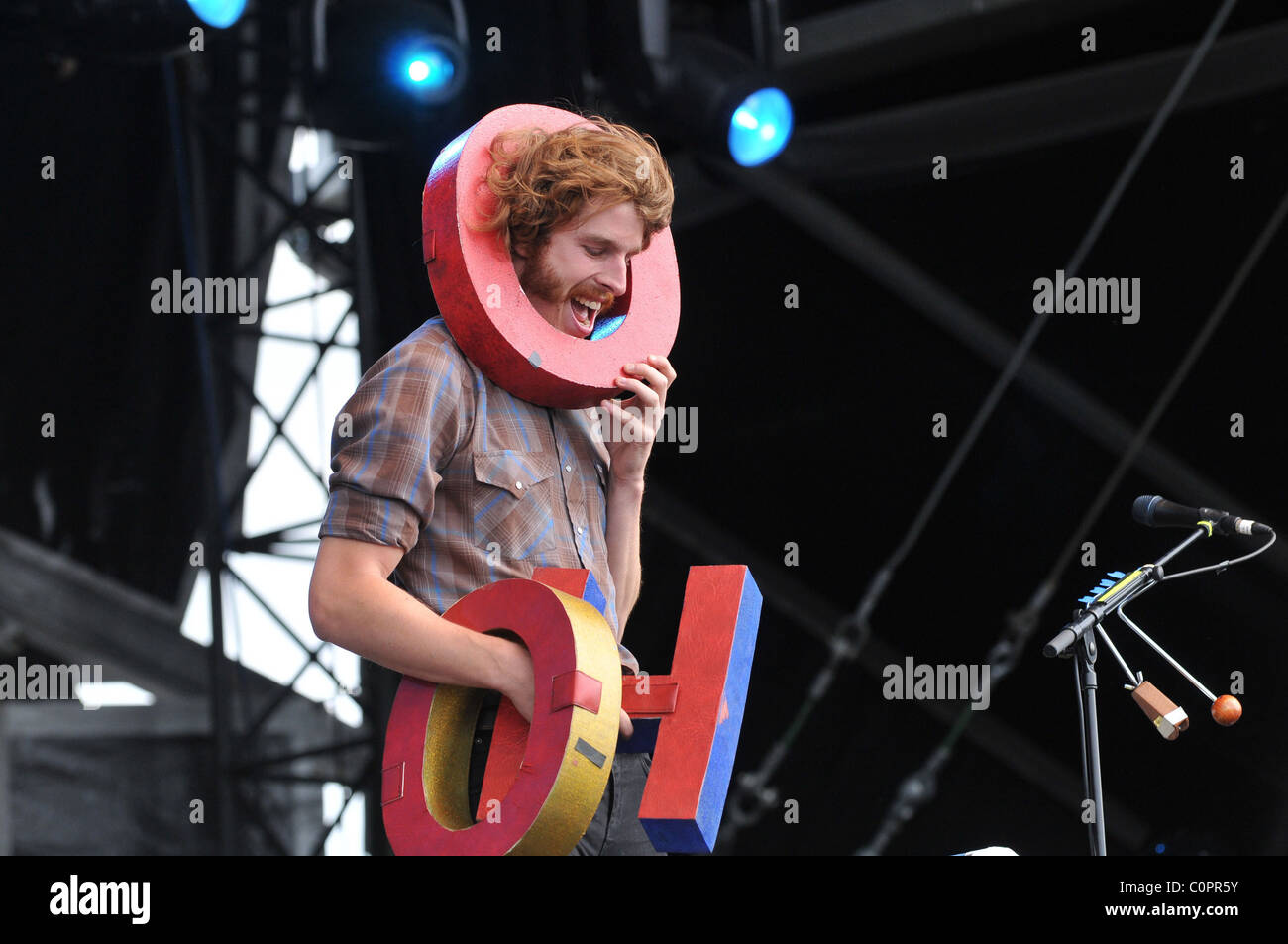 Alphonso Sharland of The Hoosiers The T in the Park festival - Day 3 ...