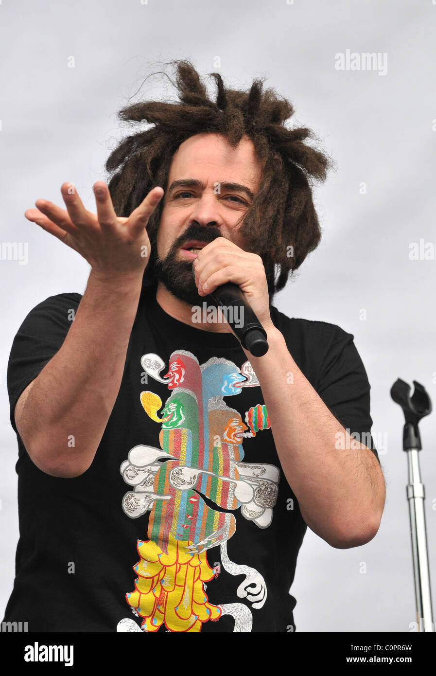 Adam Duritz of the Counting Crows The T in the Park festival - Day 3 ...