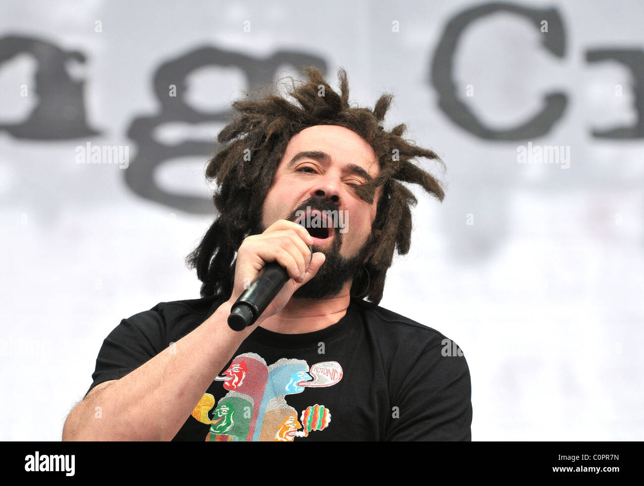 Adam Duritz of the Counting Crows The T in the Park festival - Day 3 ...