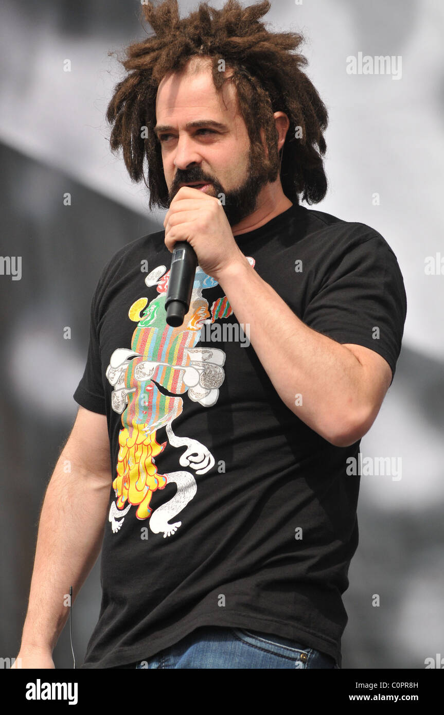 Adam Duritz of the Counting Crows The T in the Park festival - Day 3 ...