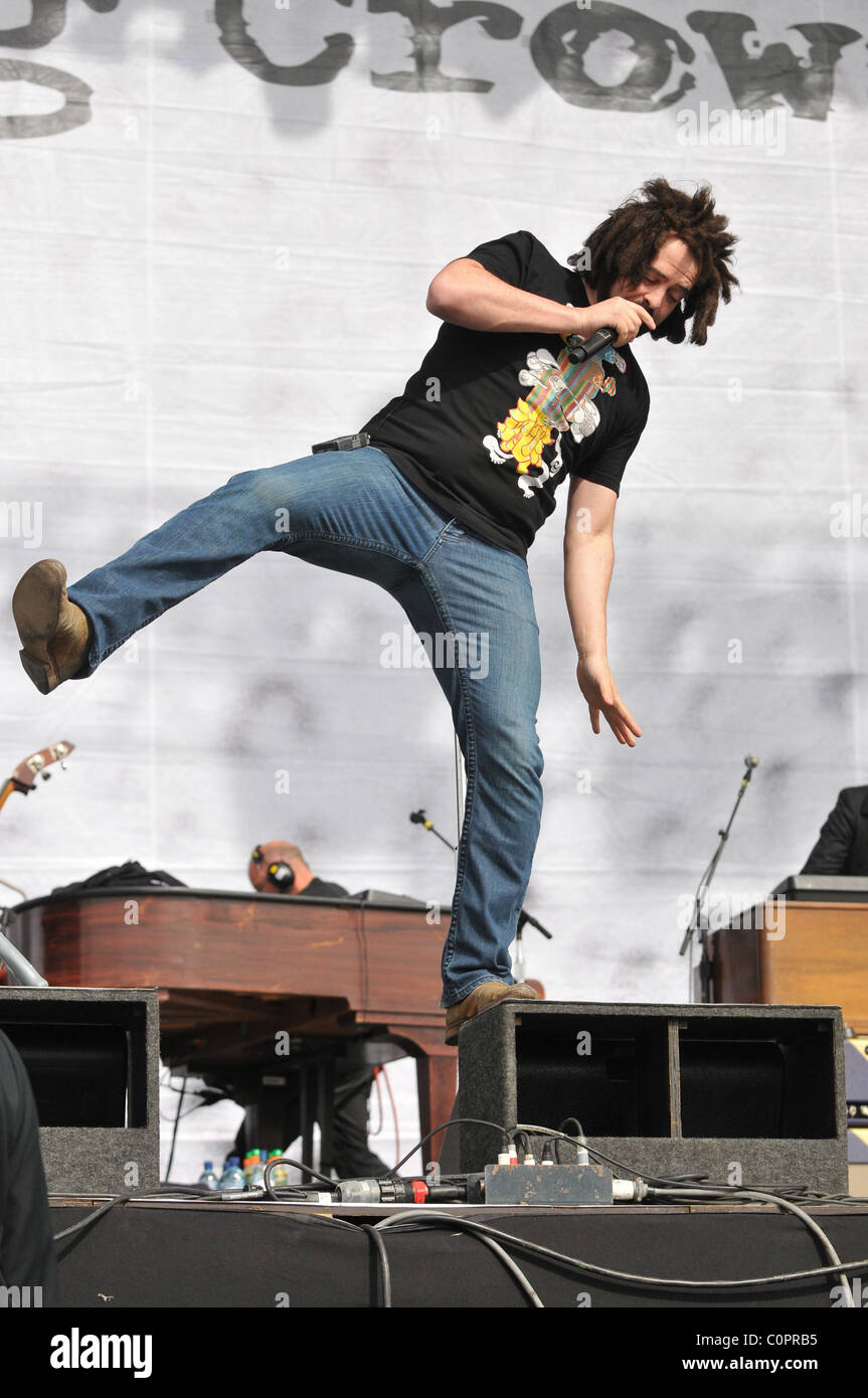 Adam Duritz of the Counting Crows The T in the Park festival - Day 3 ...