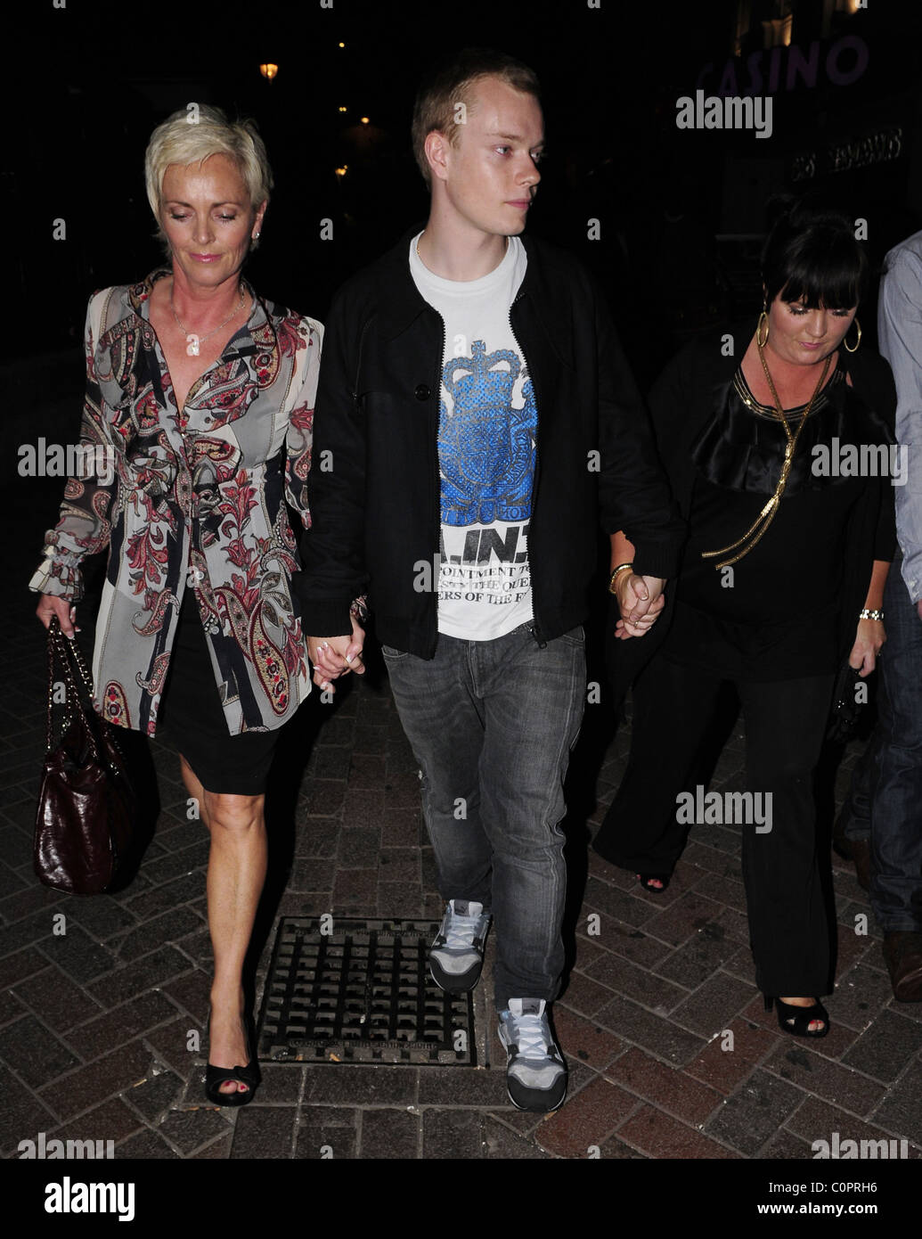 Alfie Allen and family leaving the afterparty for new film 'Donkey ...