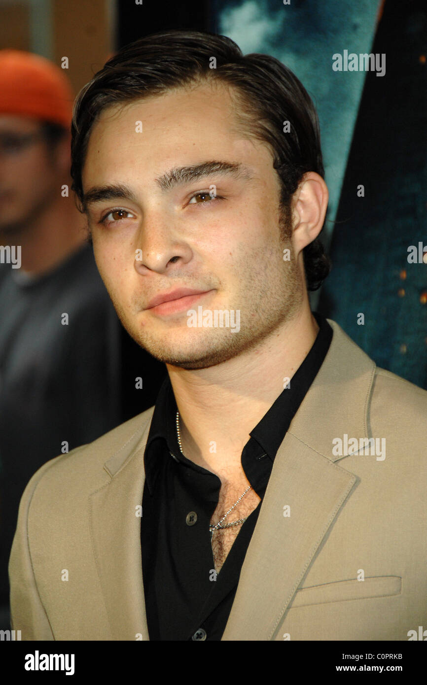 Ed Westwick New York Premiere of 'The Dark Knight' held at AMC Loews ...