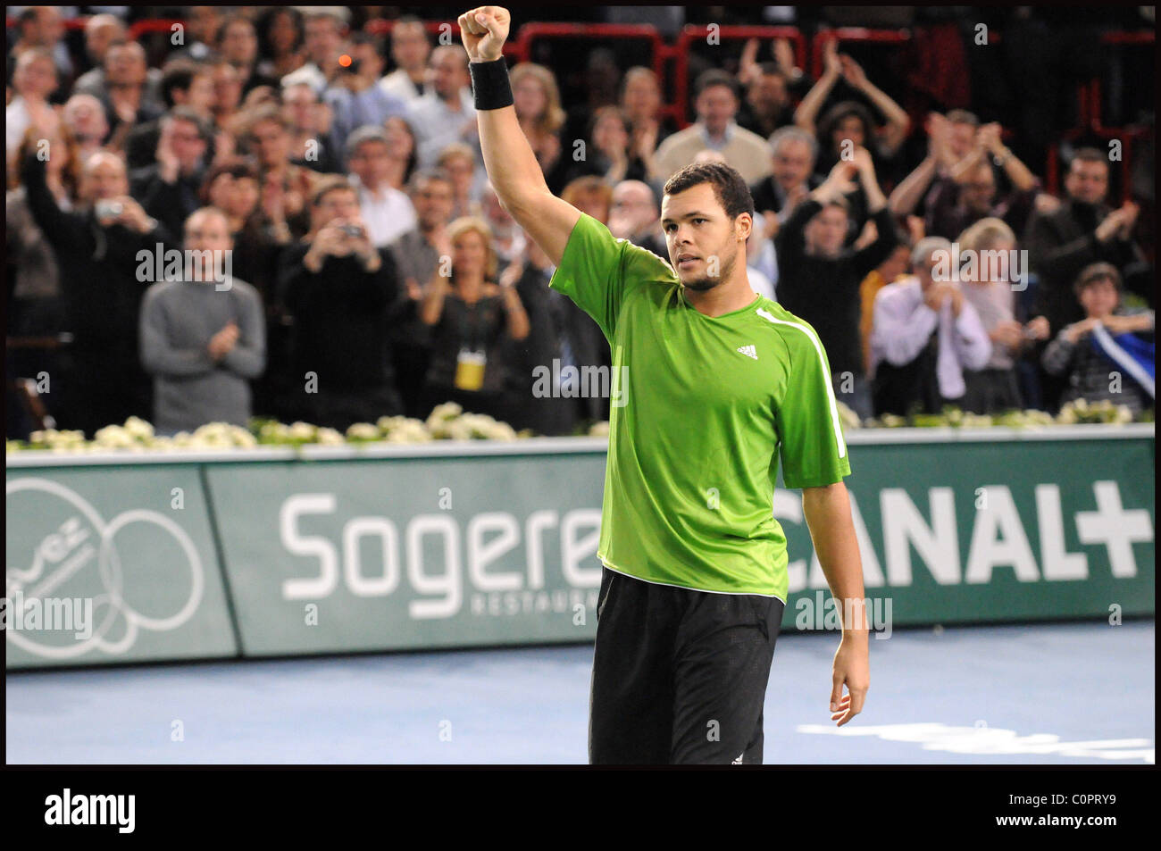 Jo-Wilfried Tsonga at the BNP Paribas Masters Of Tennis Tournament Paris, France - 01.11.08 ...