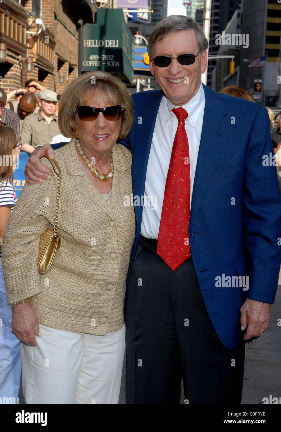 Bud Selig with his wife outside the Ed Sullivan Theater for the 'Late ...