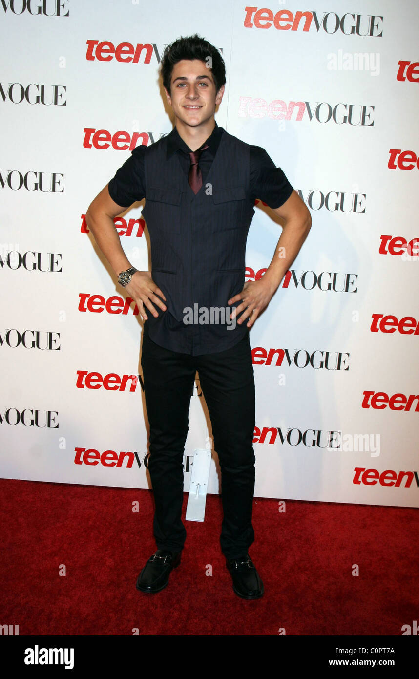 David Henrie 6th Annual Teen Vogue Young Hollywood Party held at Los ...