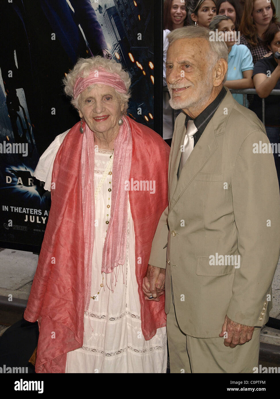 Jerry Robinson and Guest New York Premiere of 'The Dark Knight' held at ...
