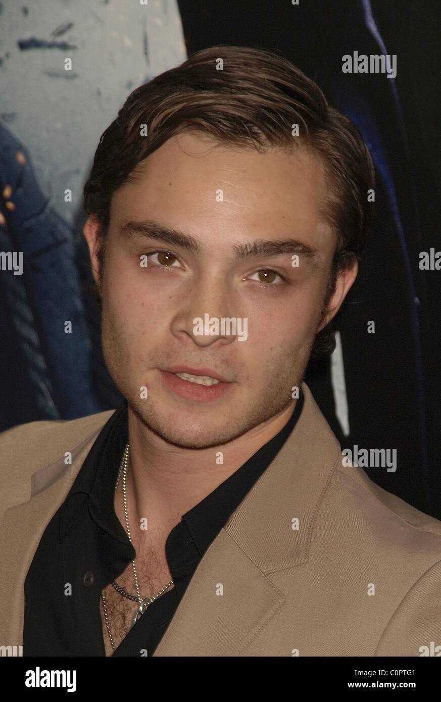 Ed Westwick New York Premiere of 'The Dark Knight' held at AMC Loews ...