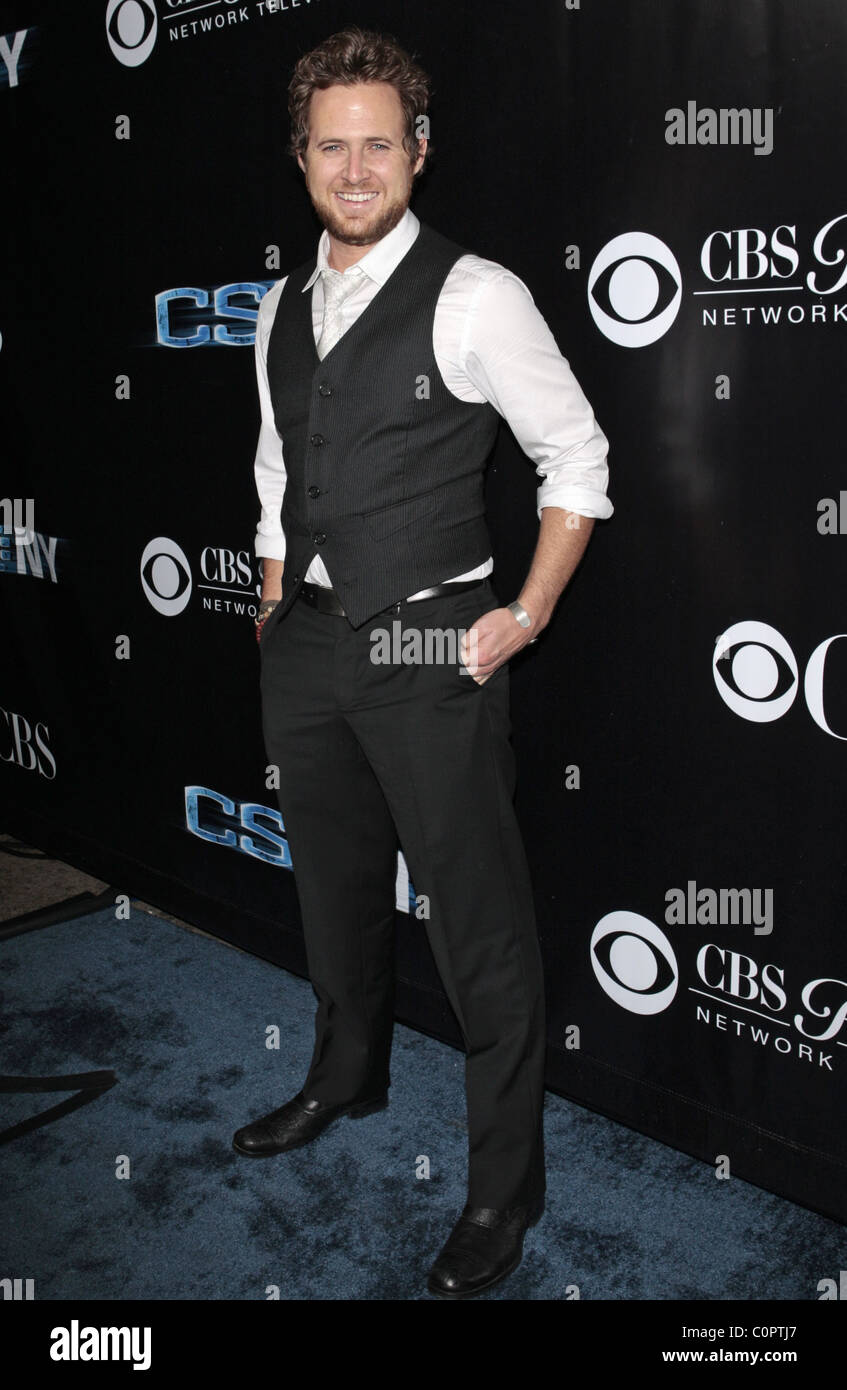 A J Buckley The 'CSI: New York' 100th show party at the Edison Hotel ...