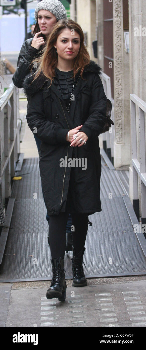 Gabrielle Cilmi leaving Radio 1 London, England - 02.11.08 Stock Photo ...