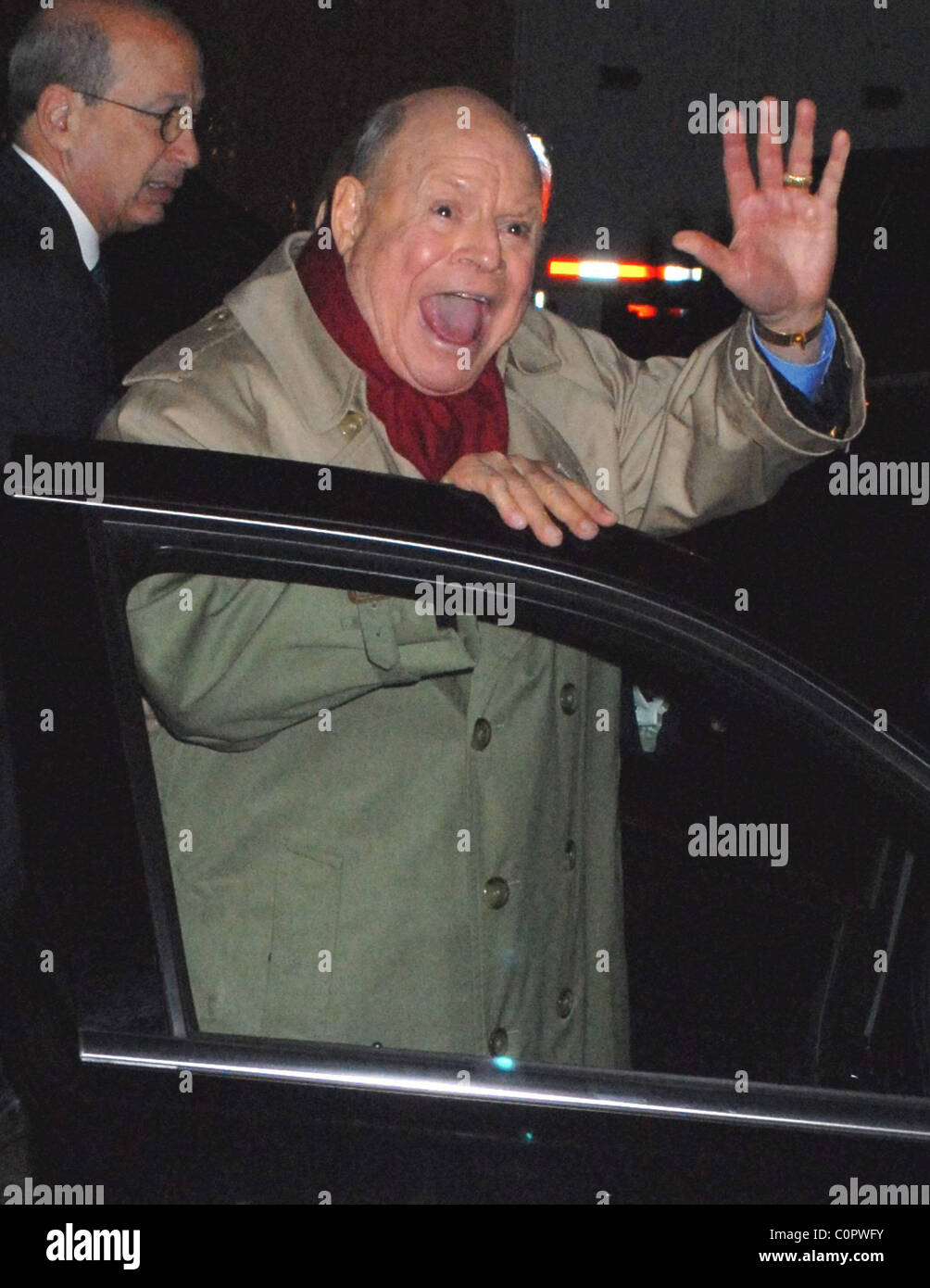 Don Rickles, outside the Ed Sullivan Theatre for the 'Late Show With ...