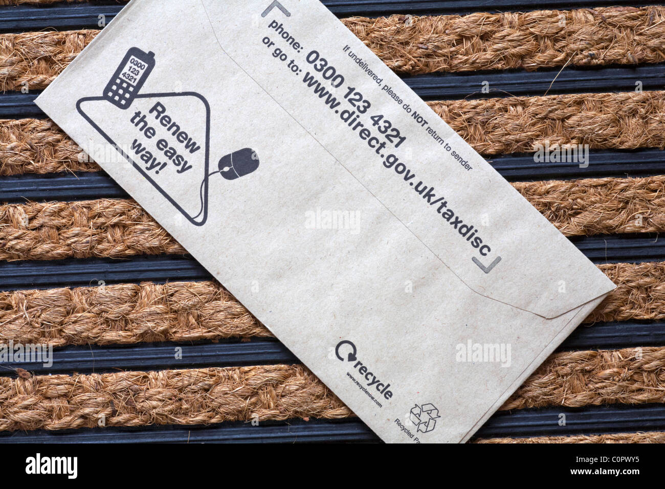 Car tax reminder hi-res stock photography and images - Alamy