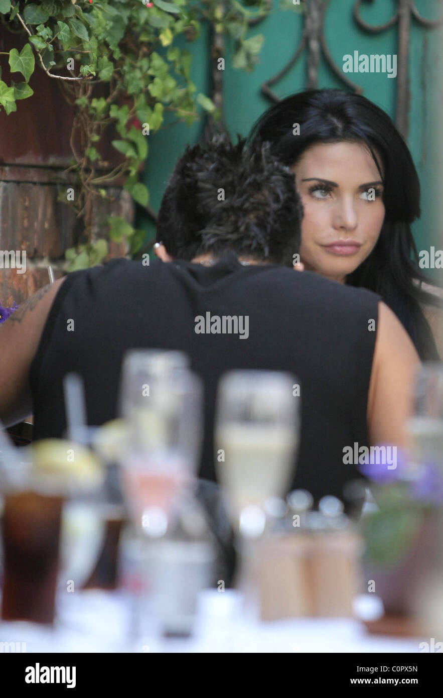 Katie Price aka Jordan and Peter Andre go for lunch at the Ivy Los ...
