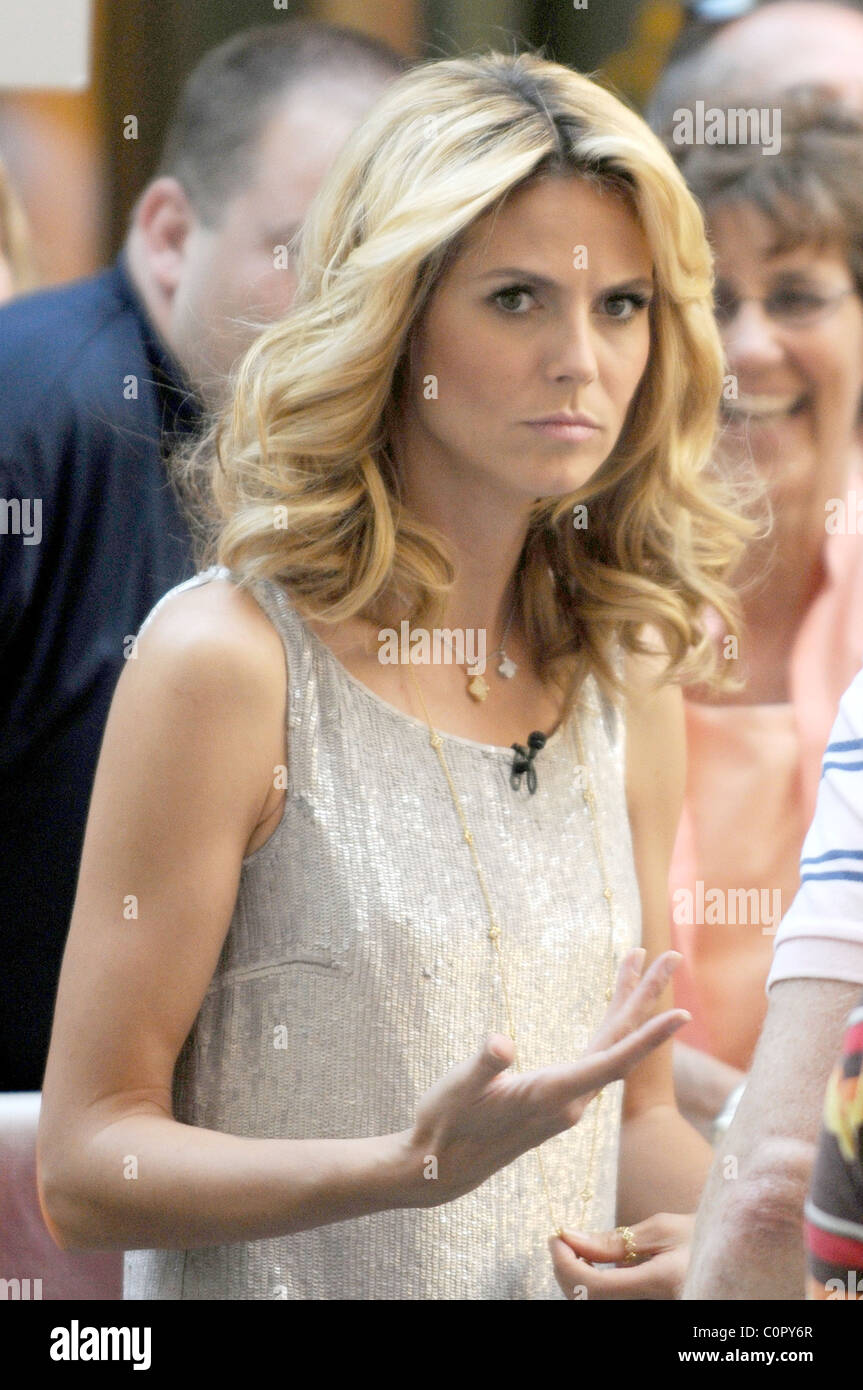 Heidi Klum leaving NBC studios after appearing on 'The Today Show' New ...