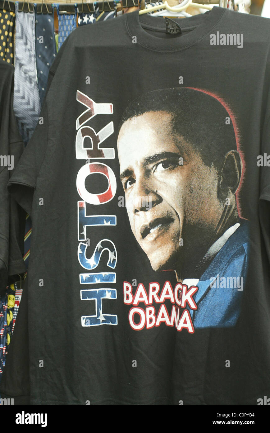President elect Barack Obama's face appears on a wide range of bootleg ...