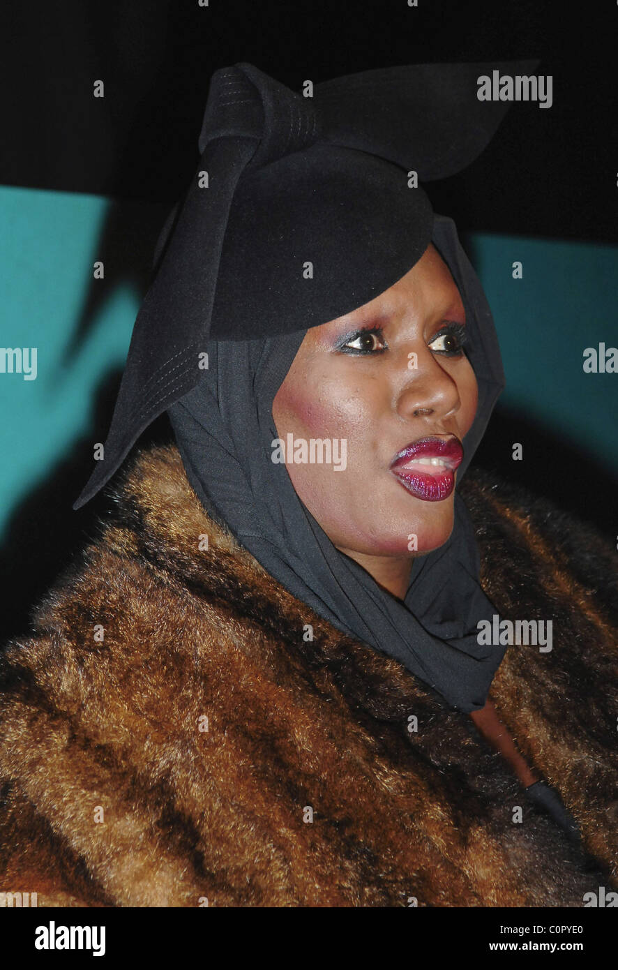Grace Jones attends Monkey World at the Meridian Gardens, O2 Arena ...