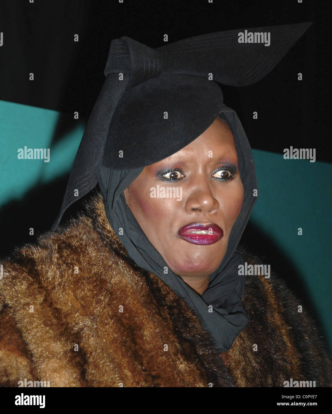 Grace Jones attends Monkey World at the Meridian Gardens, O2 Arena ...