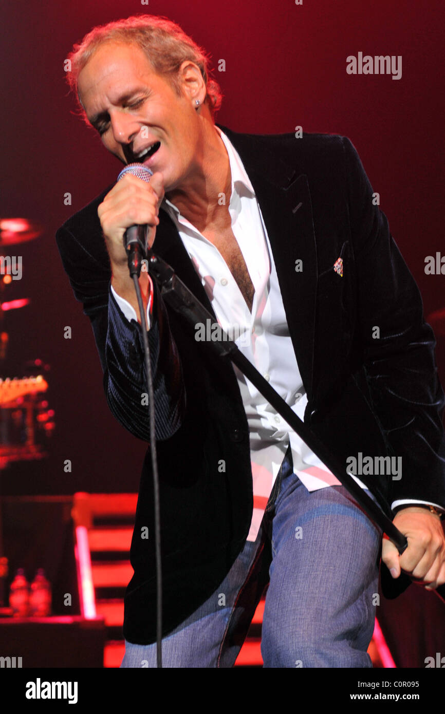 Singer Michael Bolton performs live at the Seminole Hard Rock Hotel and ...