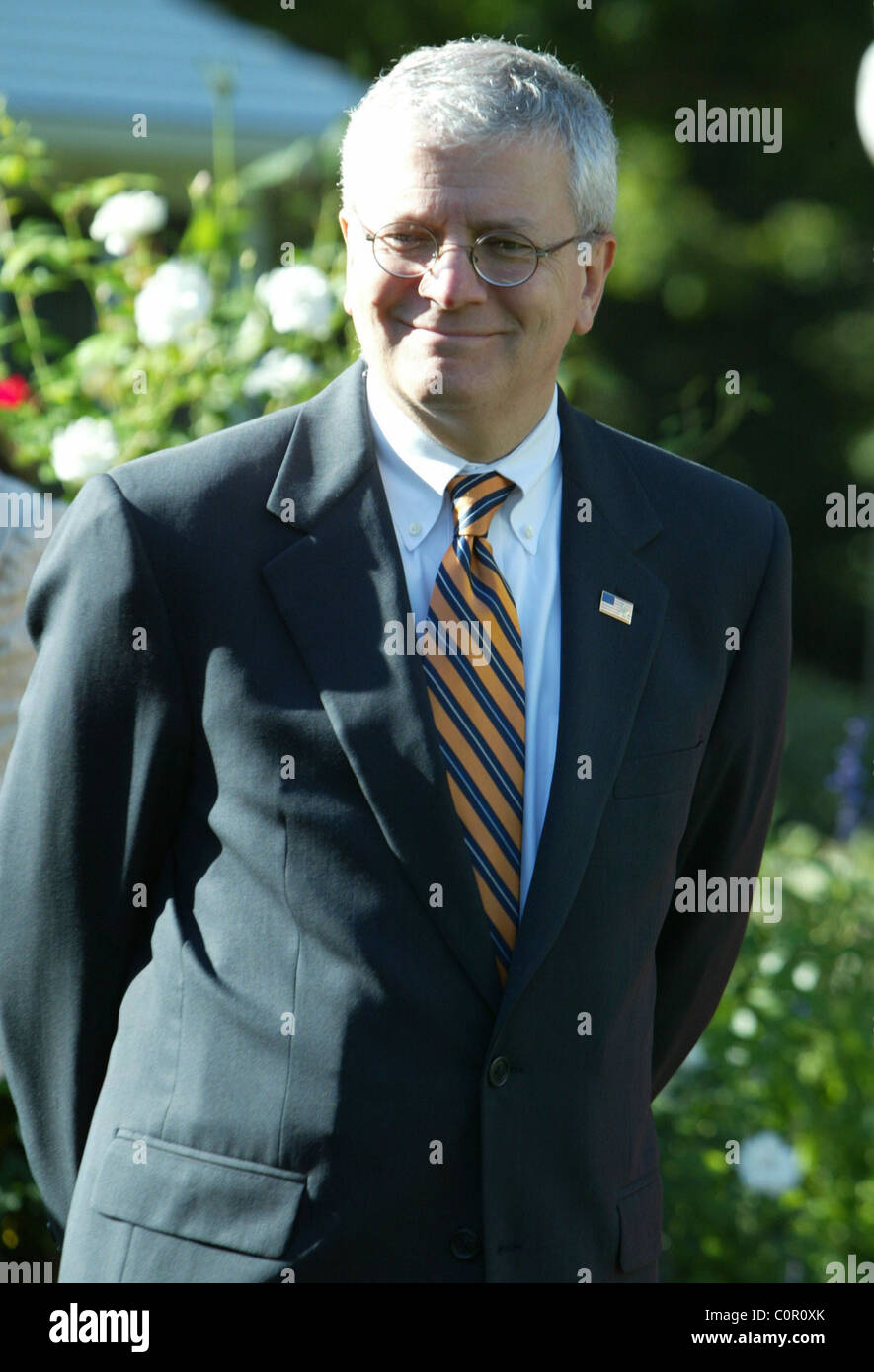 Josh Bolten at a joint press ocnference between the President of the ...