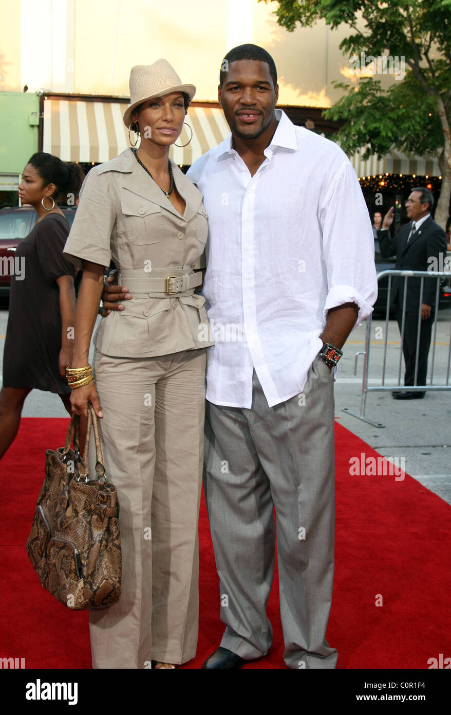Nicole Murphy and Michael Strahan Step Brothers Premiere- Arrivals held ...