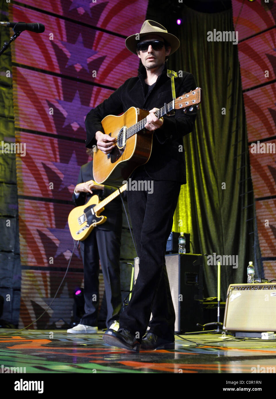 Jacob Dylan performs during Farm Aid 2008 at the Comcast Center ...