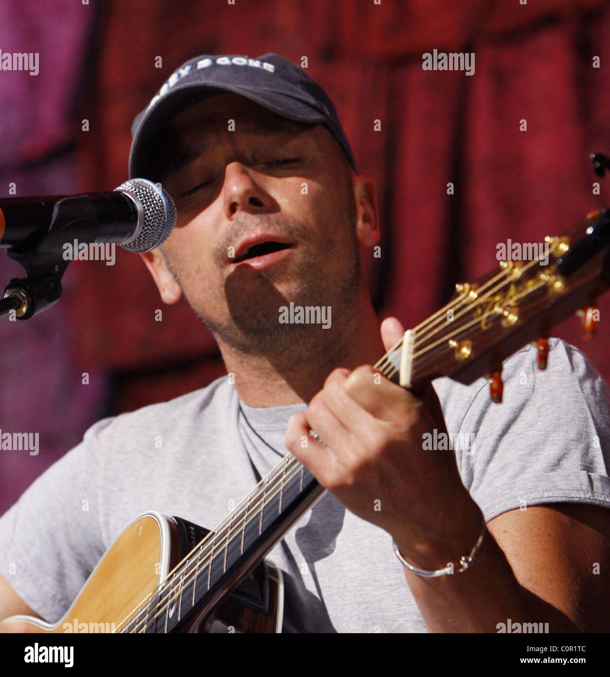 Kenny Chesney performs during Farm Aid 2008 at the Comcast Center ...