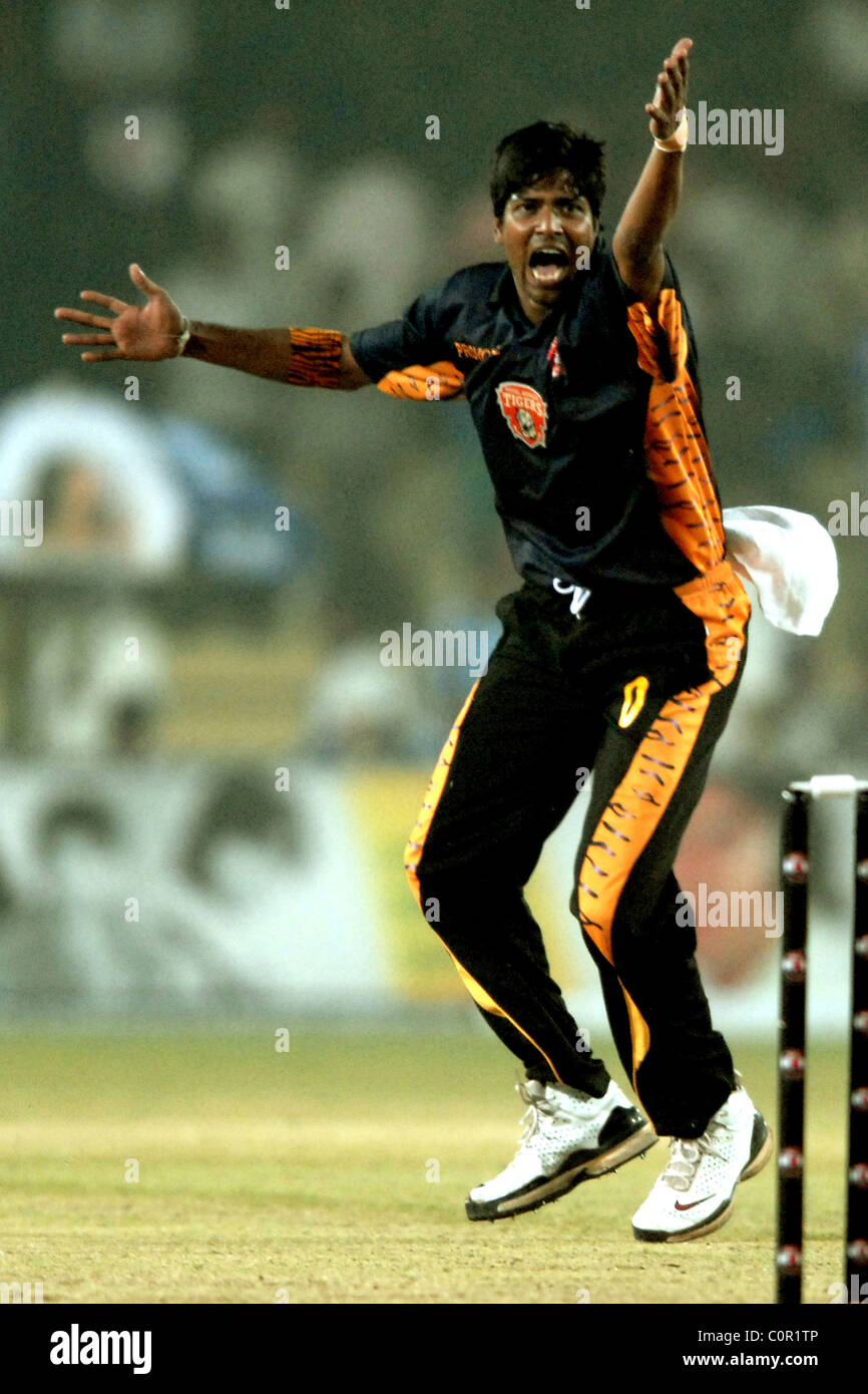 Aftab Ahmed of Royal Bengal Tigers during the ICL T20 tournament 2008 ...