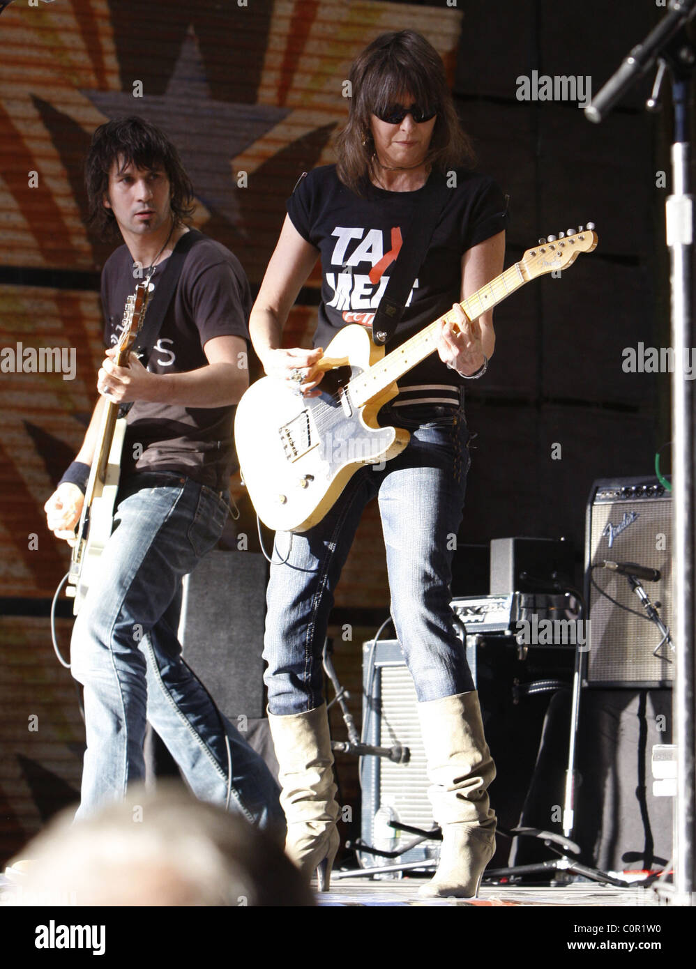 Chrissy Hines performs during Farm Aid 2008 at the Comcast Center ...