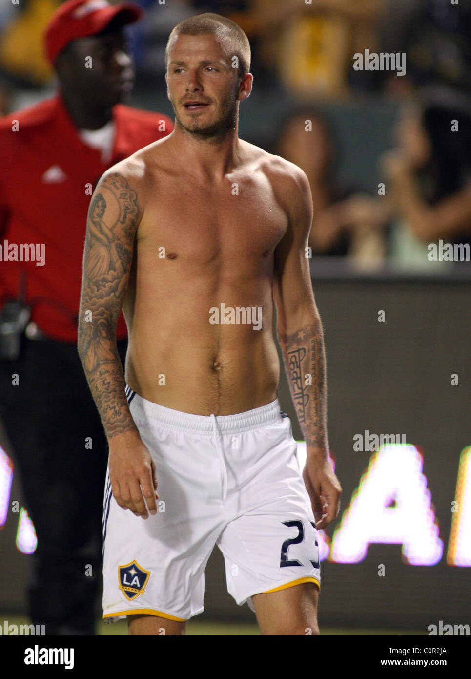 David Beckham after a match for L.A. Galaxy at The Home Depot Center. L ...