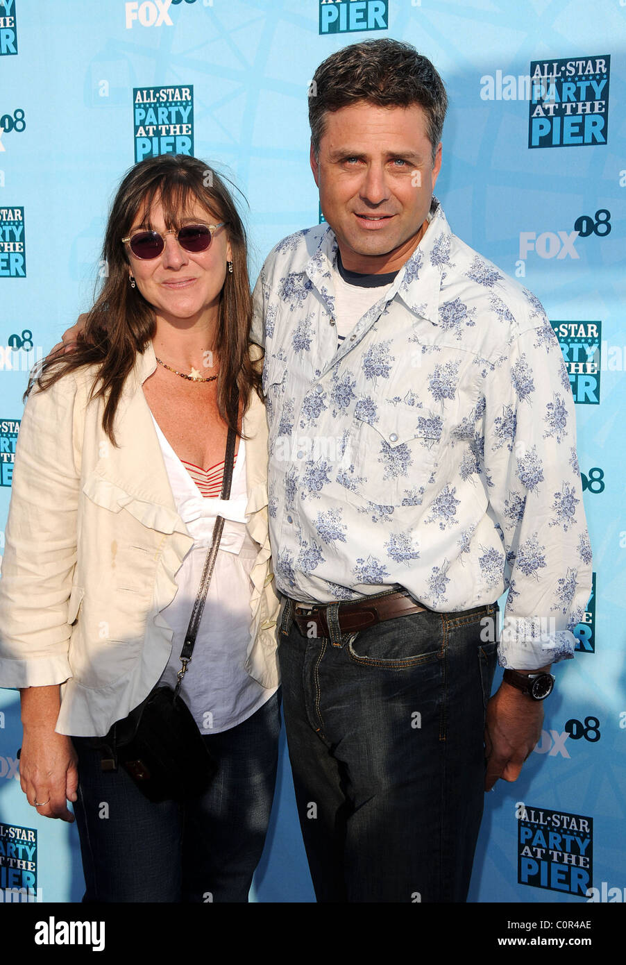 Mark L. Wahlberg and Robbi Morgan Fox Summer press tour 2008 Santa ...