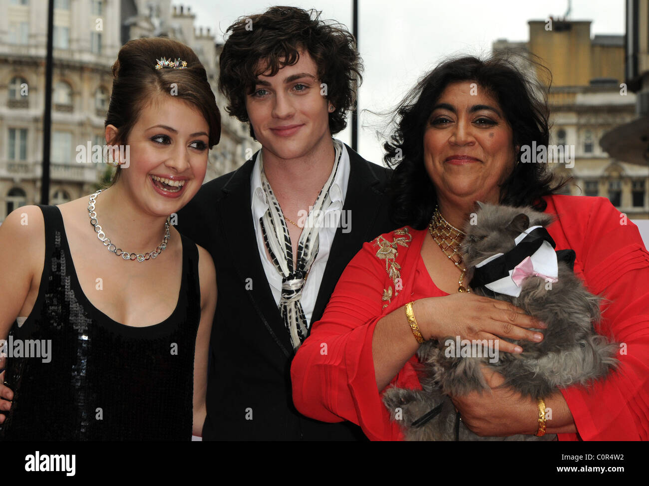 Georgia Groome, Gurinder Chadha and Aaron Johnson at the UK film ...
