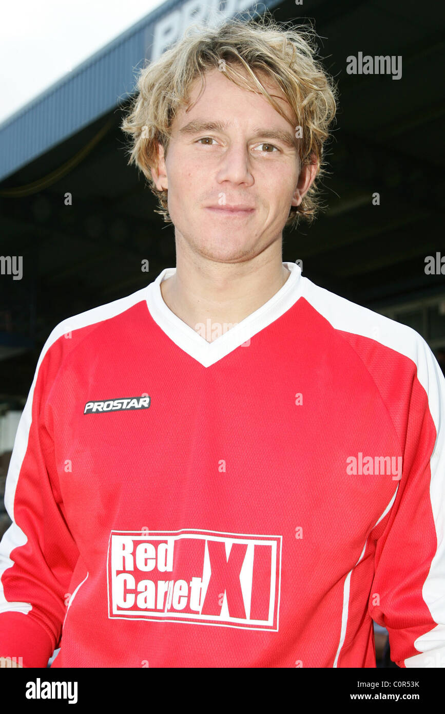 Ziggy Lichman Emmerdale All Stars v The Red Carpet charity football in ...