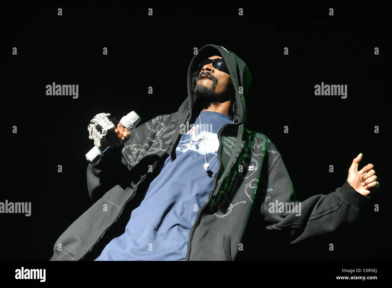 American rapper Snoop Dogg performing in concert at the Heineken Music ...