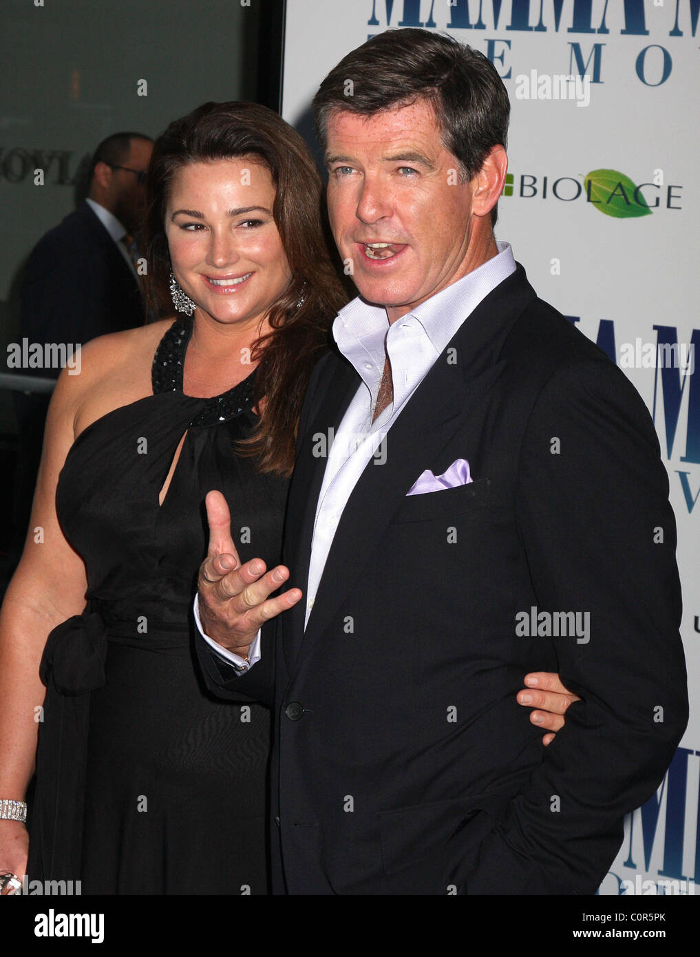 Keely Shaye Smith and Pierce Brosnan The New York Premiere of 'Mamma ...