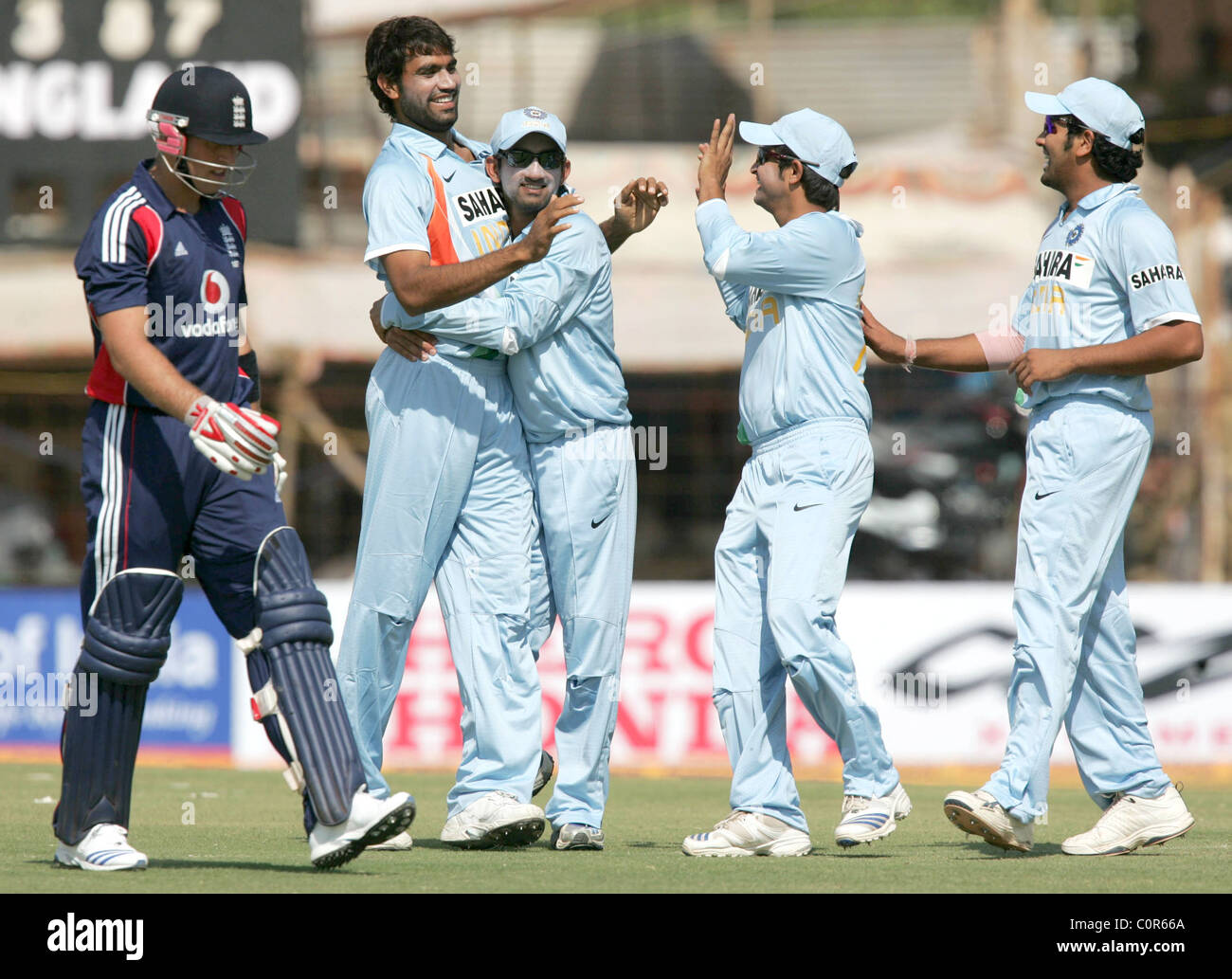 Munaf Patel India versus England Cricket Series 2008-09 India won the ...