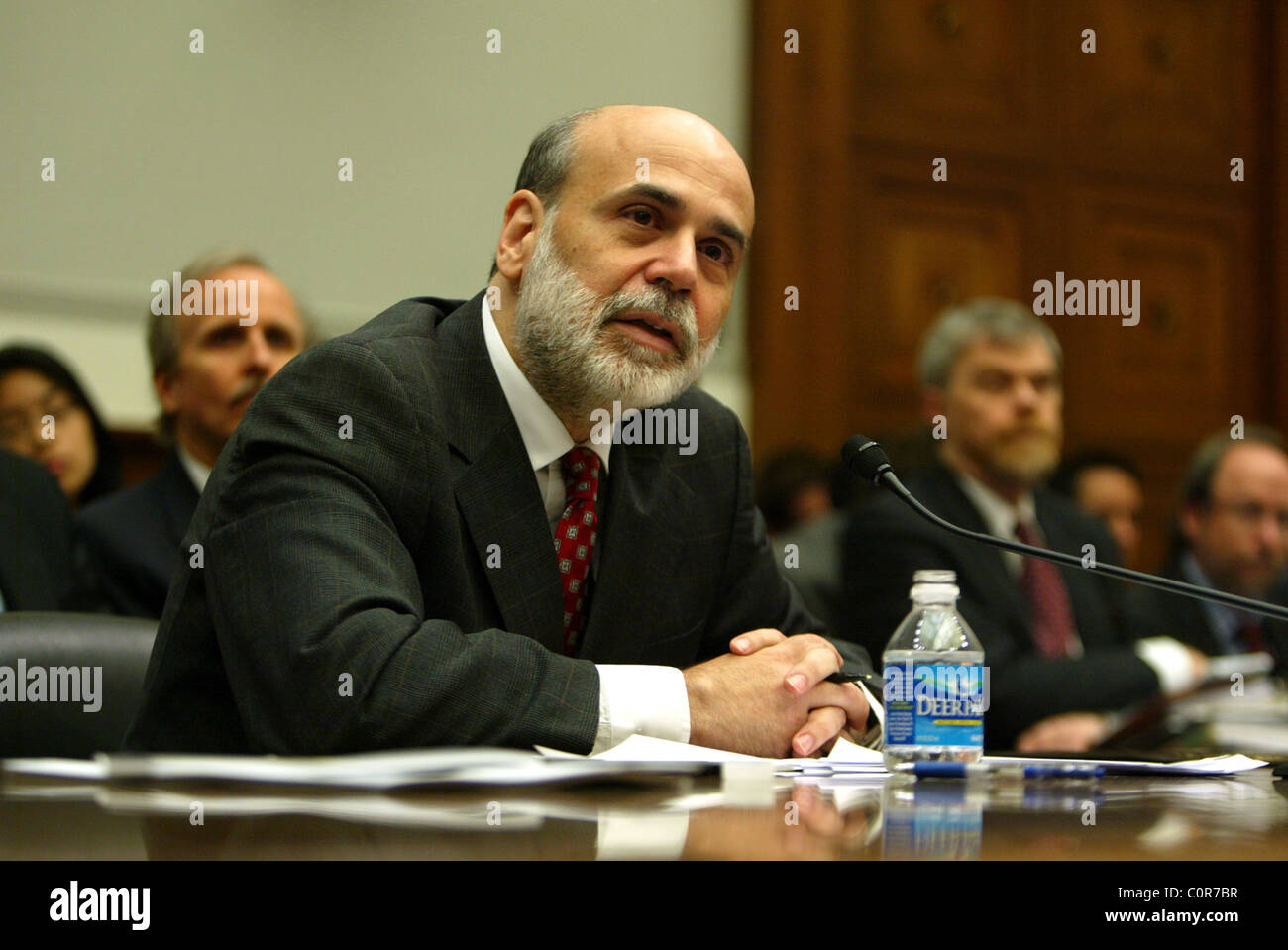 Federal Reserve Board Chairman Ben Bernanke testified in front of the ...