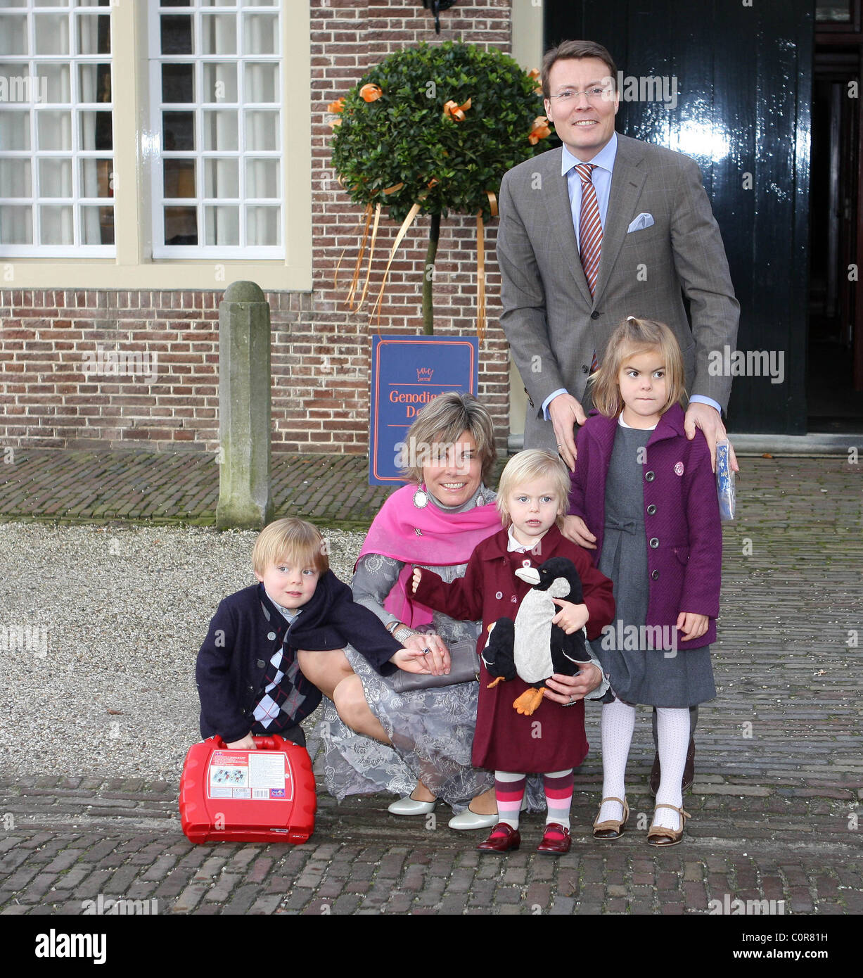 Prince Constantijn, Princess Laurentien and their children Eloise (R ...