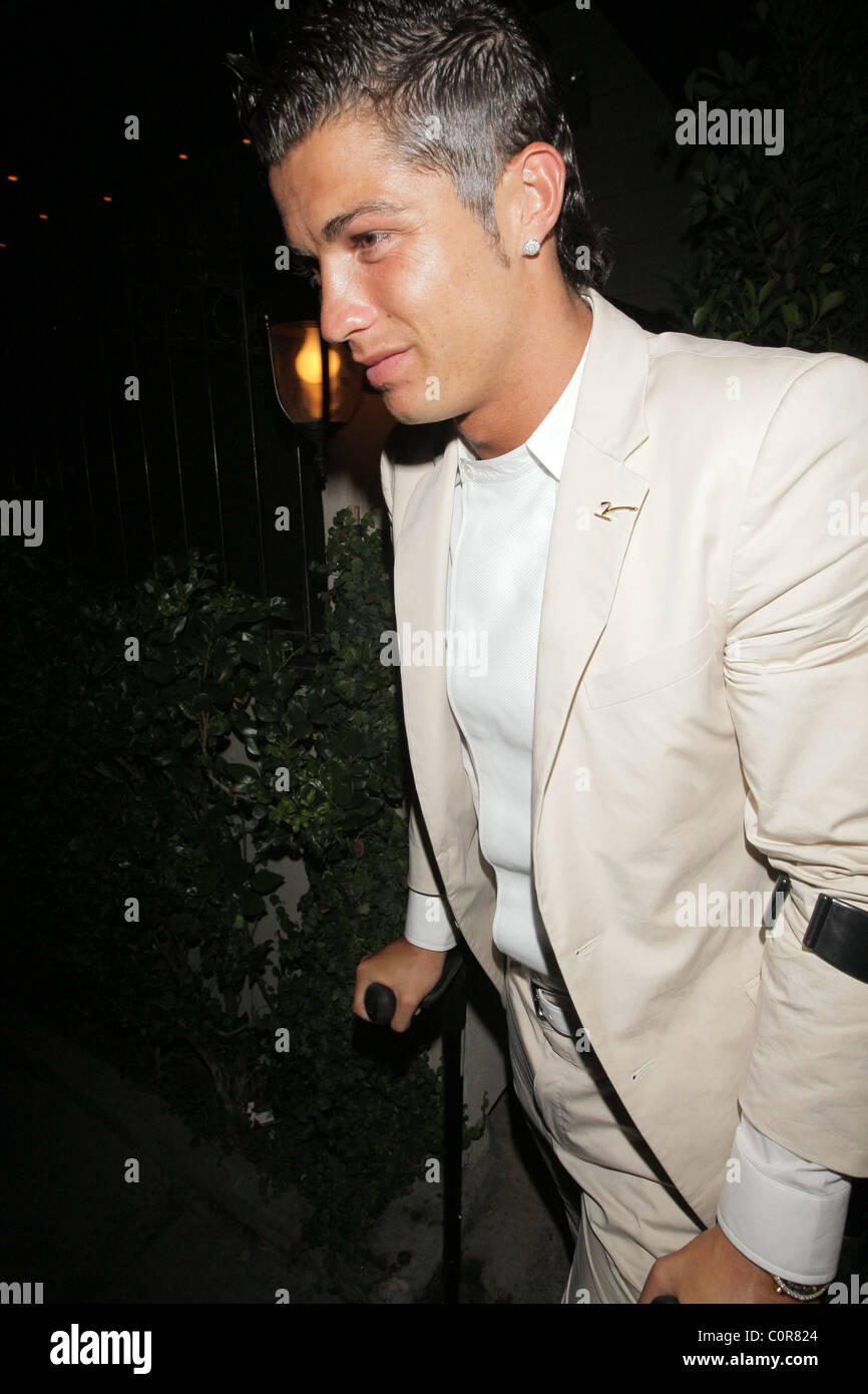 Cristiano Ronaldo Outside the Crown nightclub Hollywood, California ...